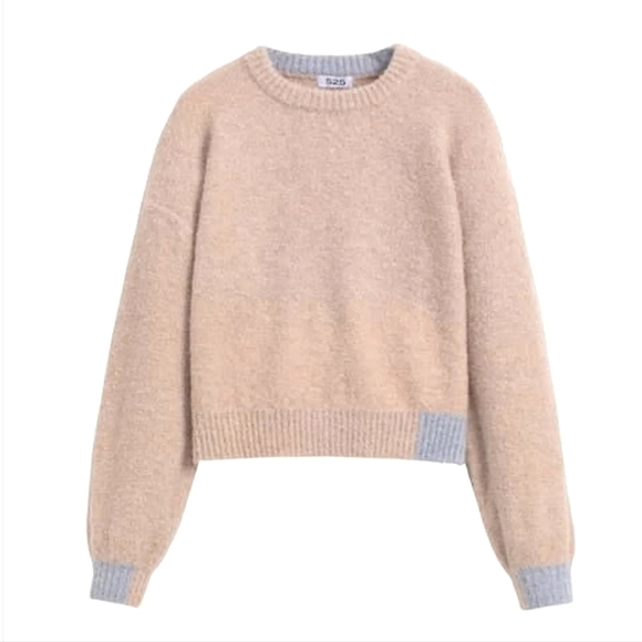 525 America | Sweaters | New 525 America Pop Color Boucle Sweater Fuzzy ...